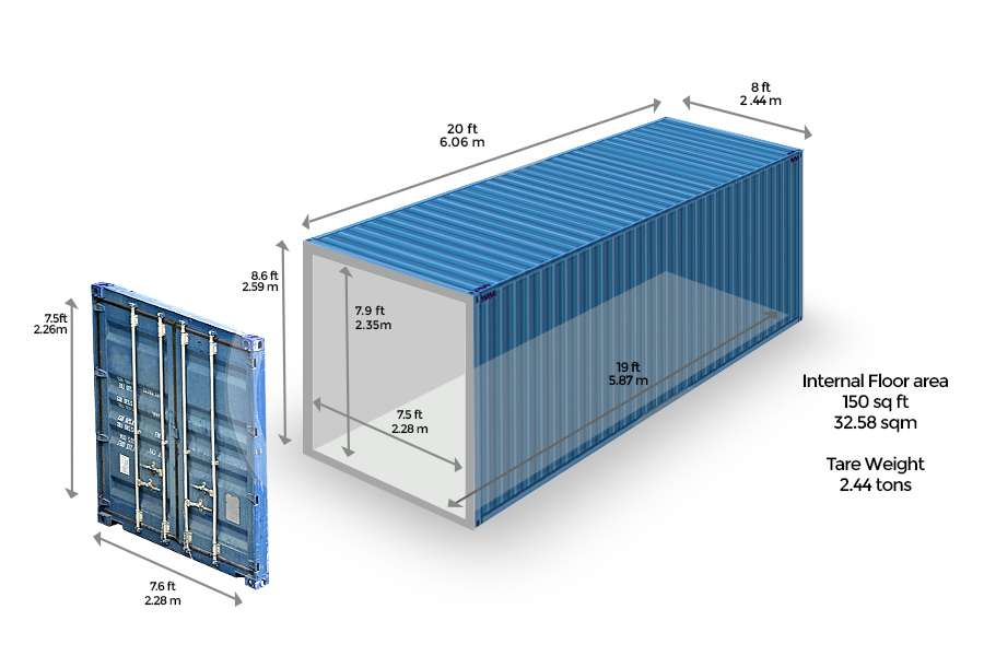 Th ng S V K ch Th c Container 20Ft
